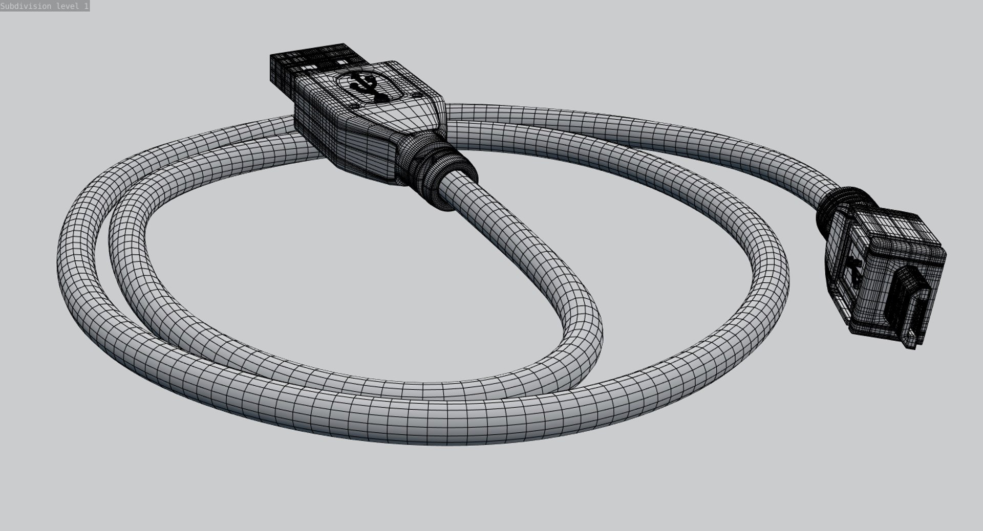 Free 3D Usb Cable - TurboSquid 1274715