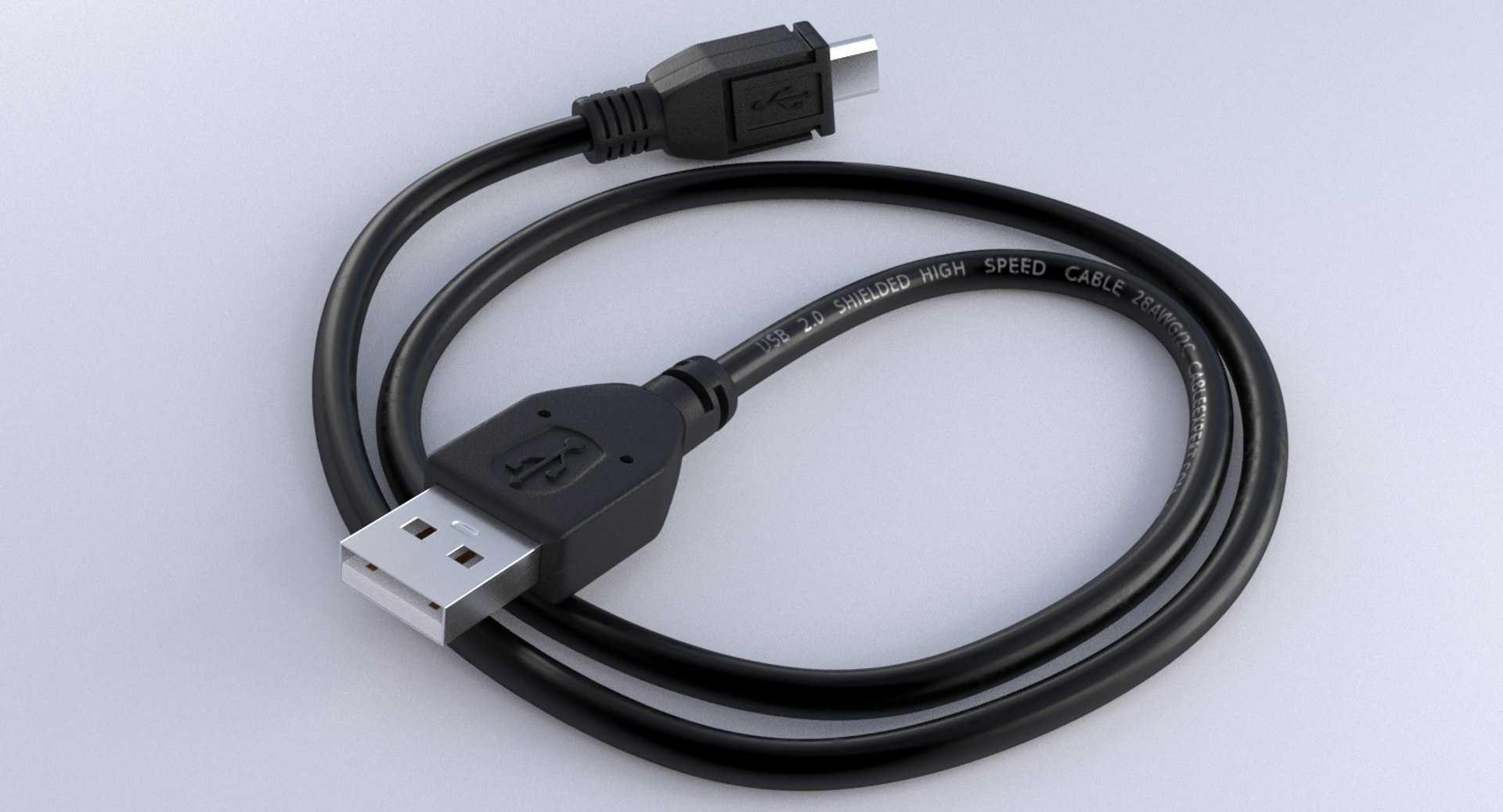 Free 3D Usb Cable - TurboSquid 1274715