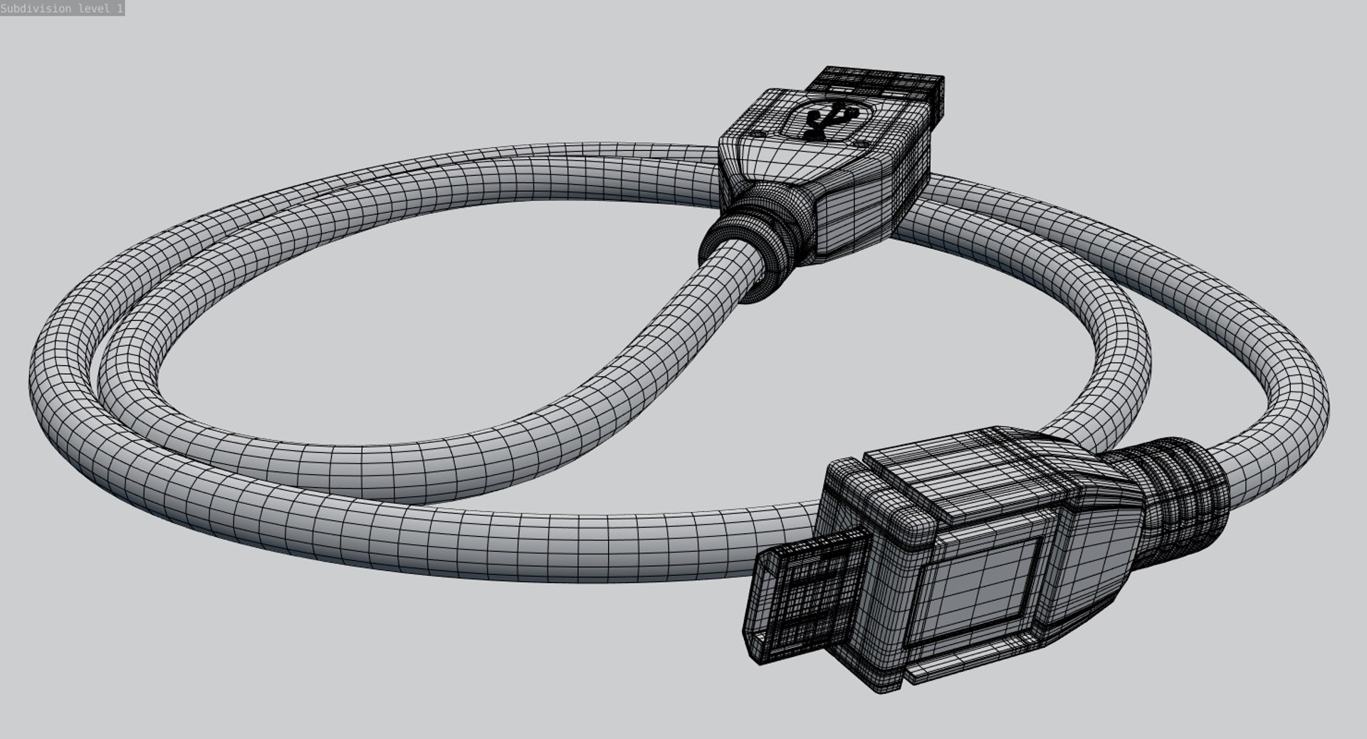 Free 3D Usb Cable - TurboSquid 1274715
