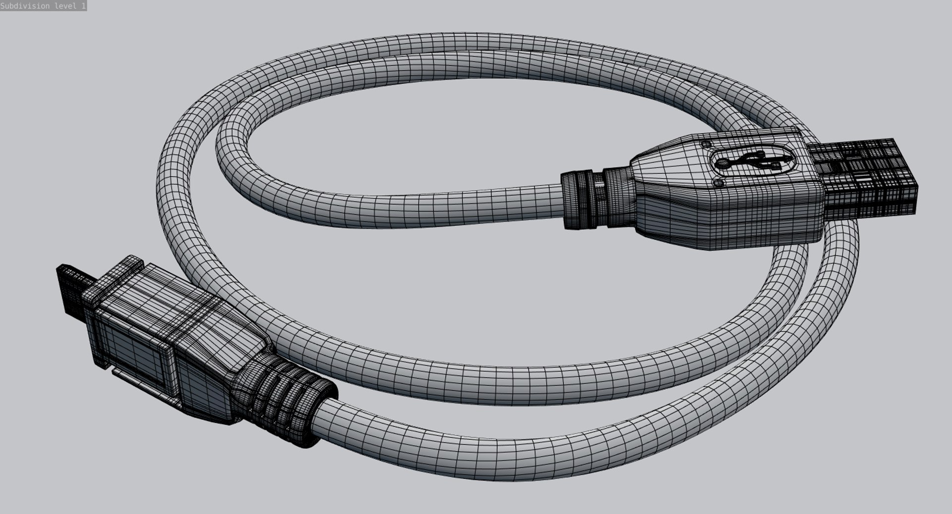 Free 3D Usb Cable - TurboSquid 1274715