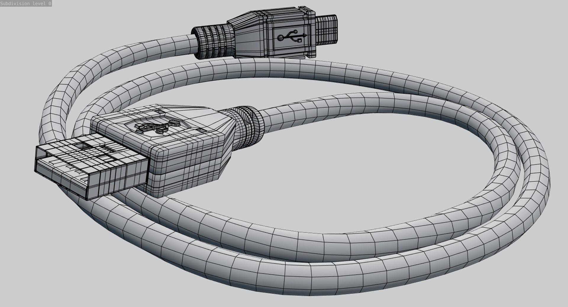 Free 3D Usb Cable - TurboSquid 1274715