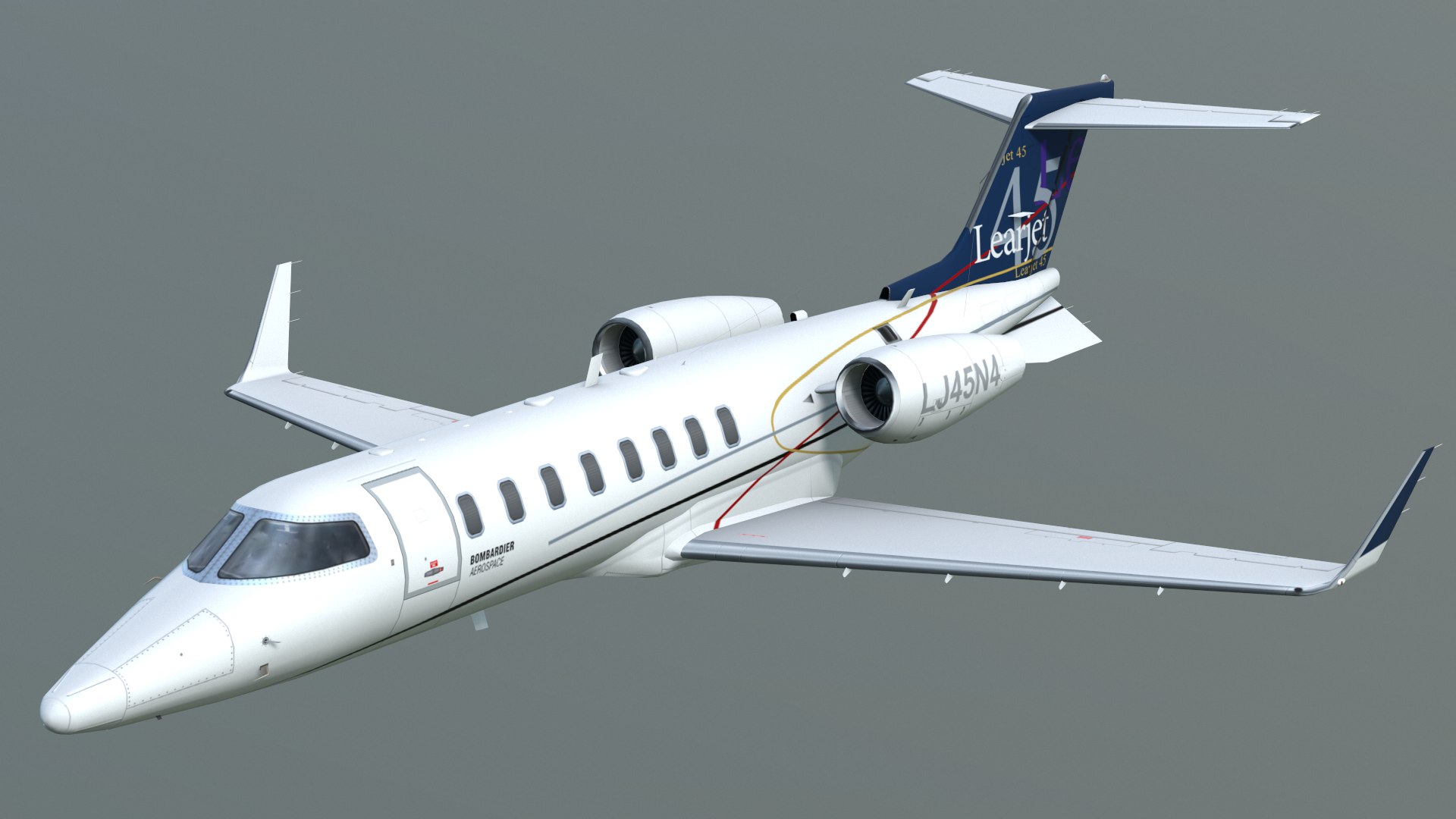 Bombardier Learjet 45 3D Model - TurboSquid 2219163