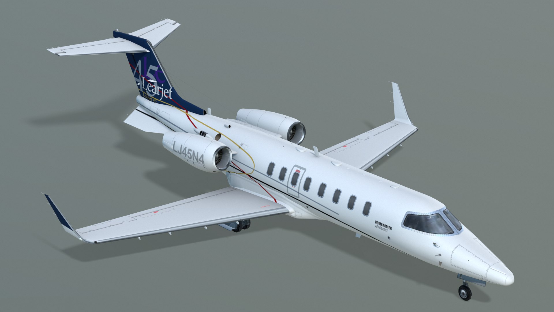 Bombardier Learjet 45 3D Model - TurboSquid 2219163