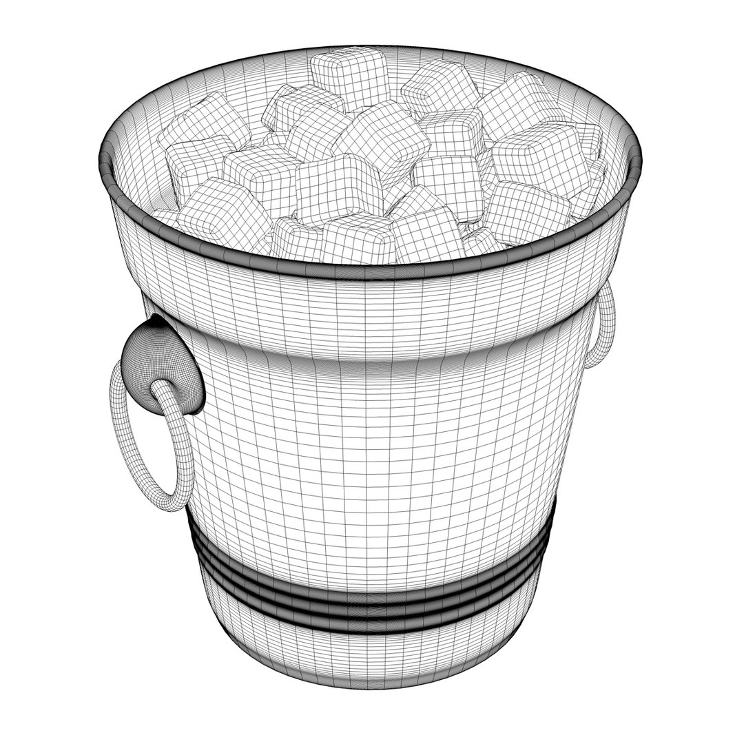 3d Modeled Ice Bucket