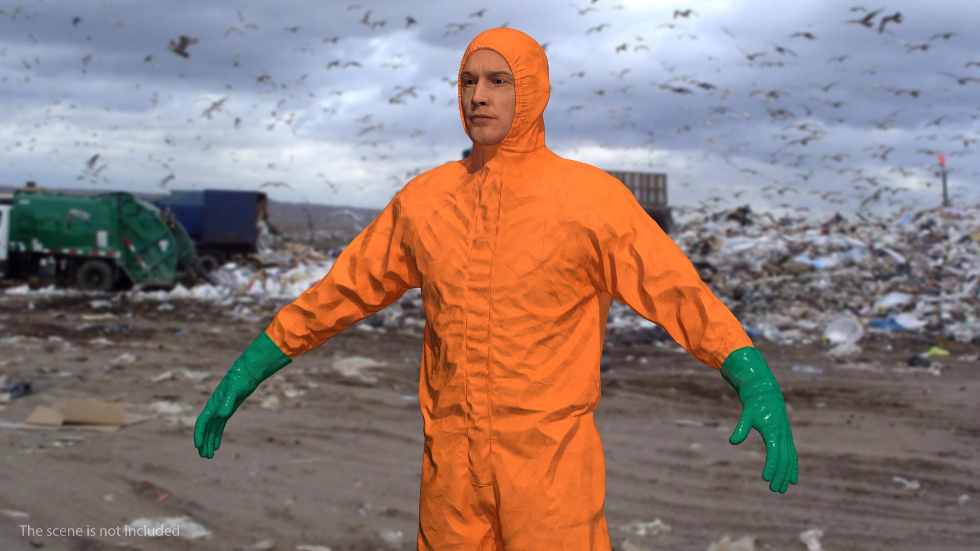 3D Hazardous Waste Worker Model - TurboSquid 1406433