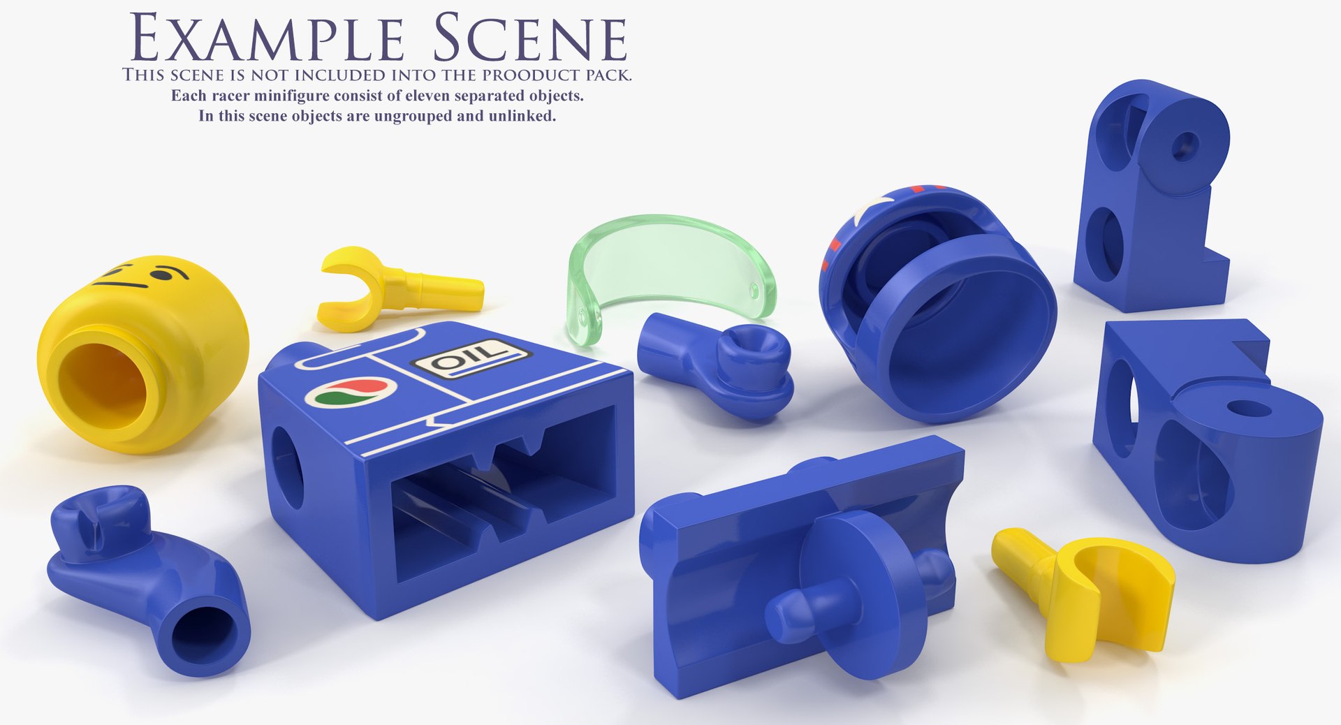 Lego race racers octan model - TurboSquid 1286790