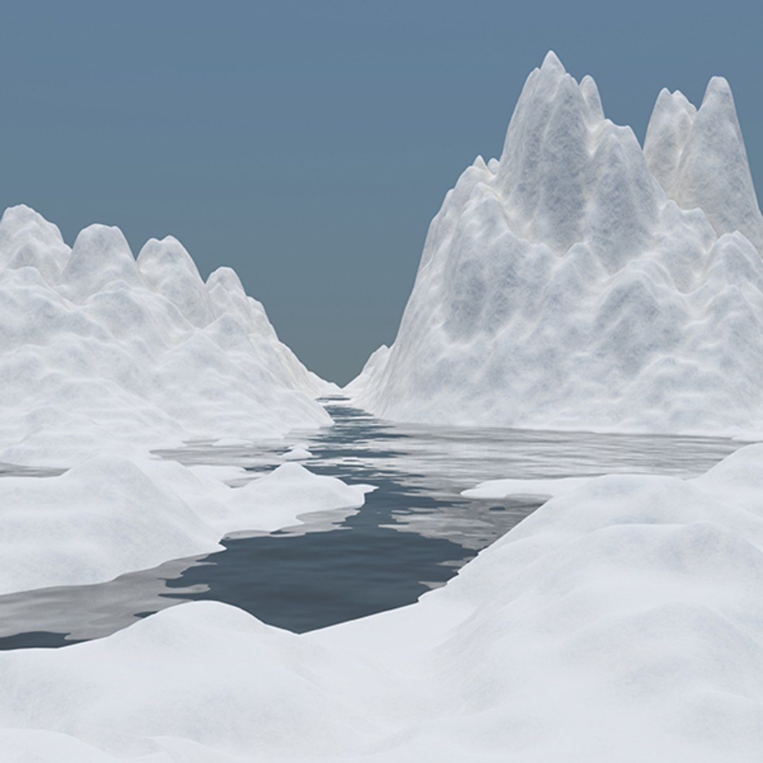 snow mountain day-night simulation max