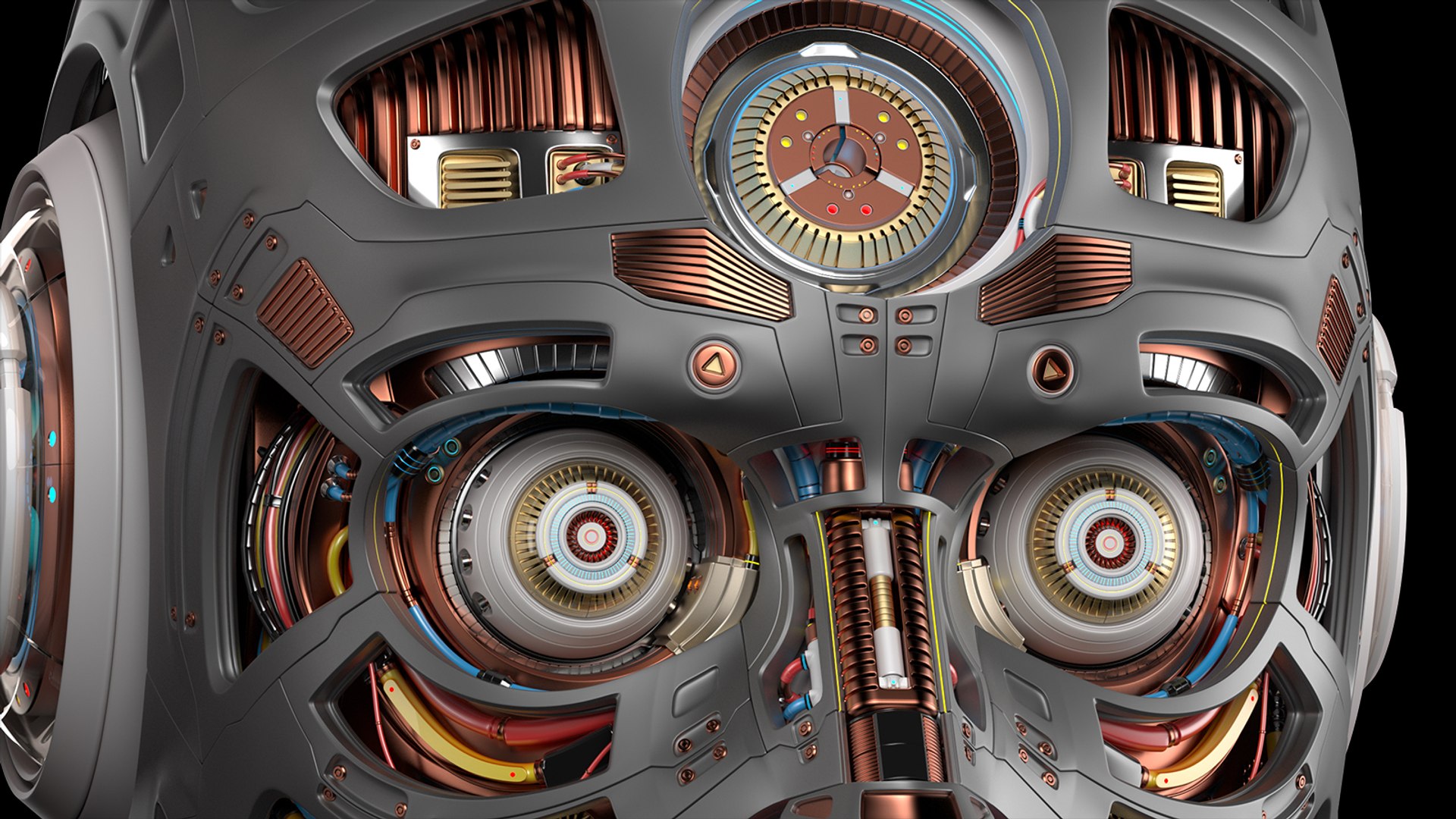 Futuristic Robot Head 2 3D Model - TurboSquid 1400203