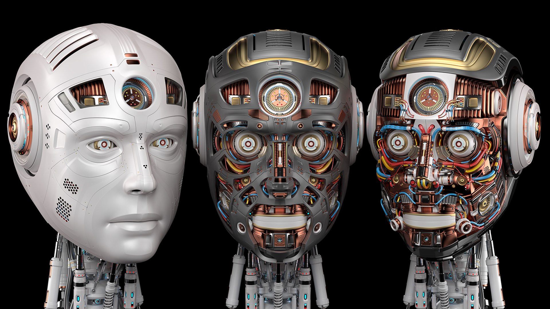 Futuristic Robot Head 2 3D Model - TurboSquid 1400203