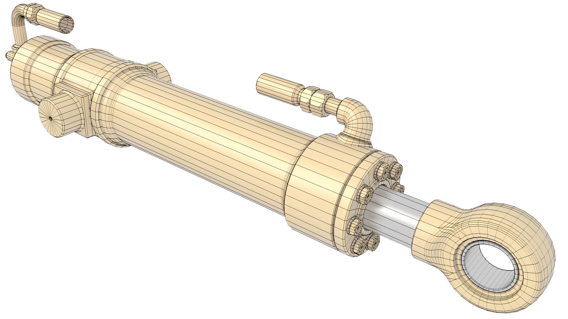 Hydraulic piston 3D - TurboSquid 1561362