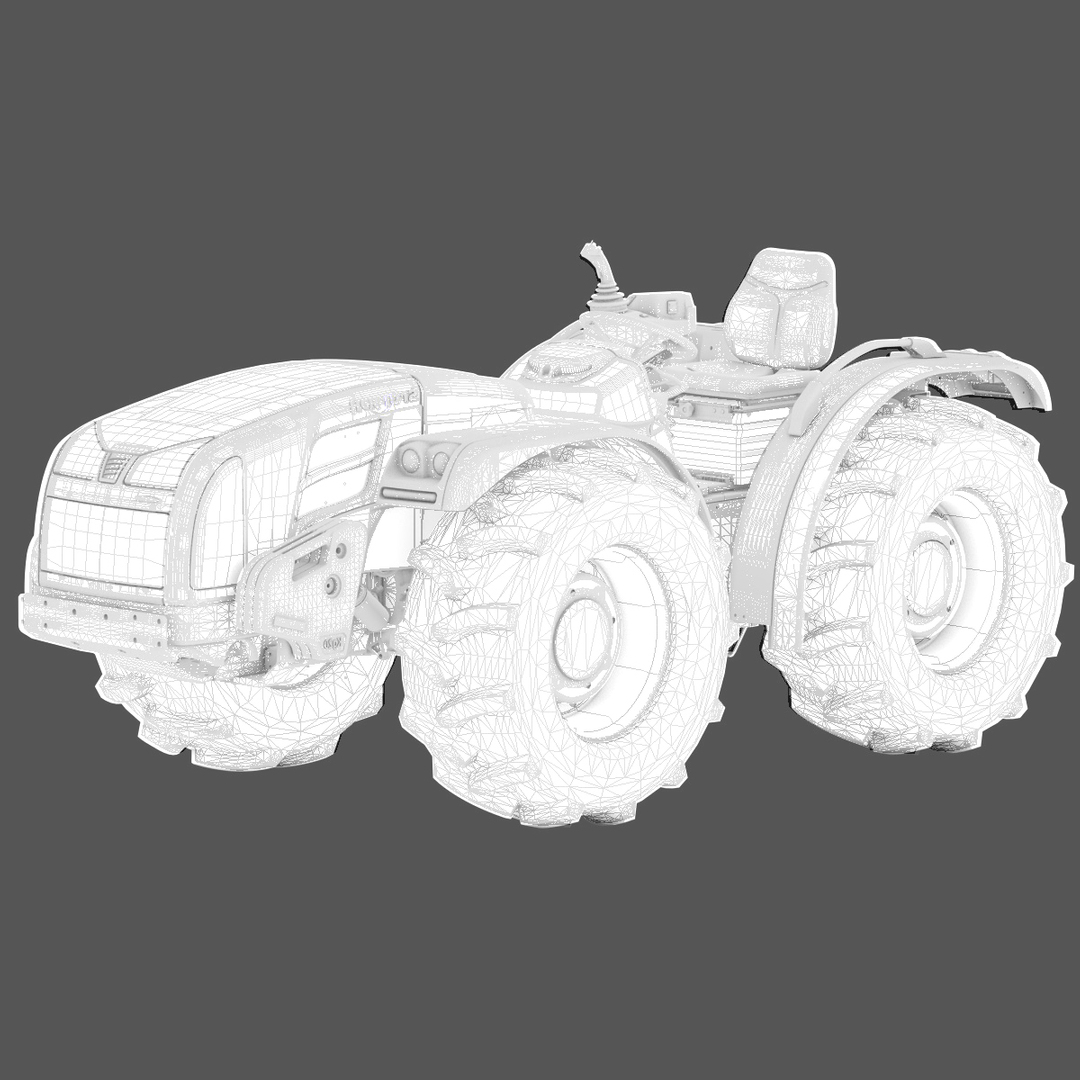 tractor engine diesel 3d model