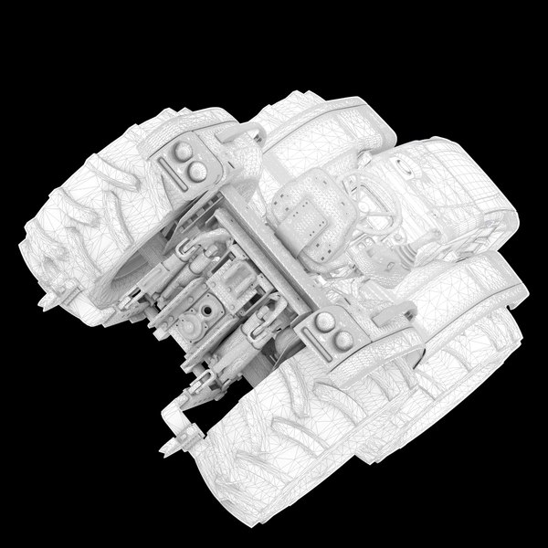 tractor engine diesel 3d model