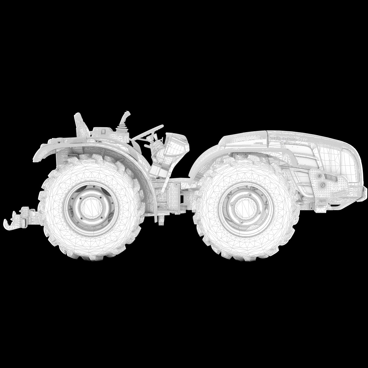 tractor engine diesel 3d model