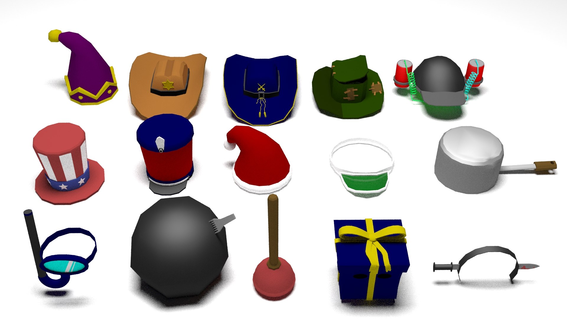 Hats 3D Model - TurboSquid 1313926