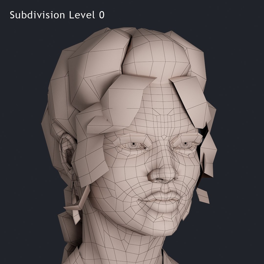 3d asian woman character