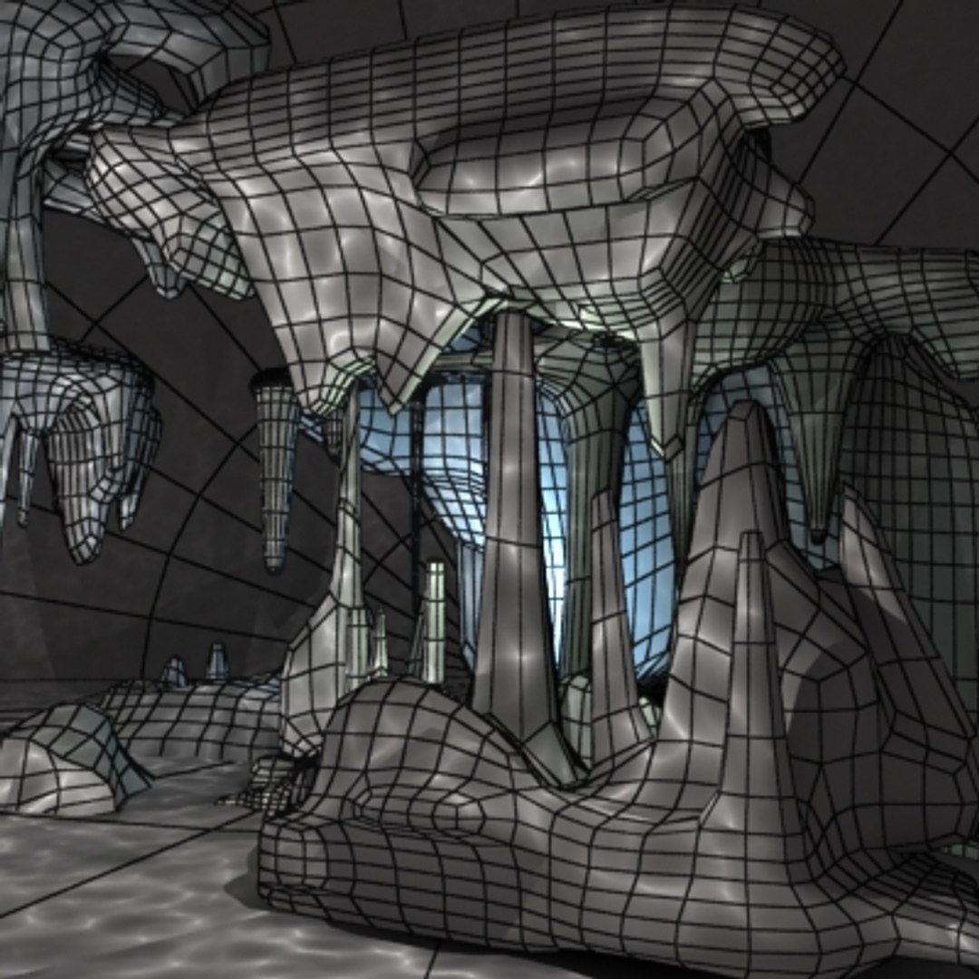 Underwater Cave 3d Model