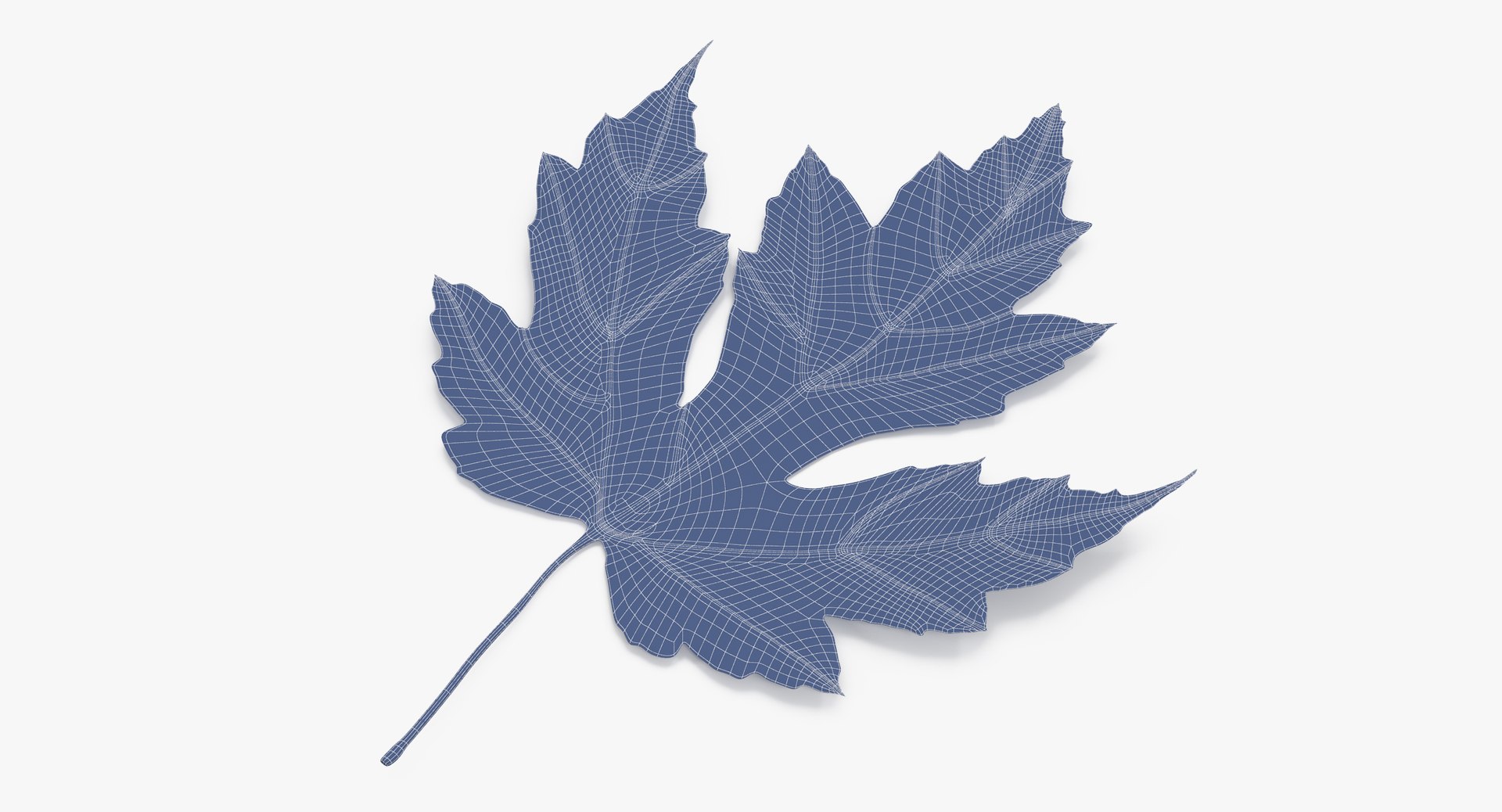 3d yellow maple leaf