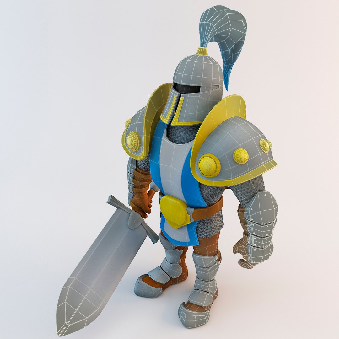 Knight Character Games 3d Model