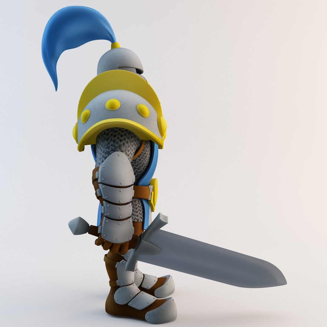 Knight Character Games 3d Model