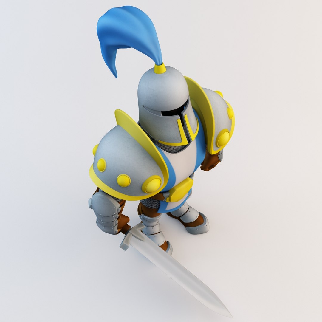 Knight Character Games 3d Model
