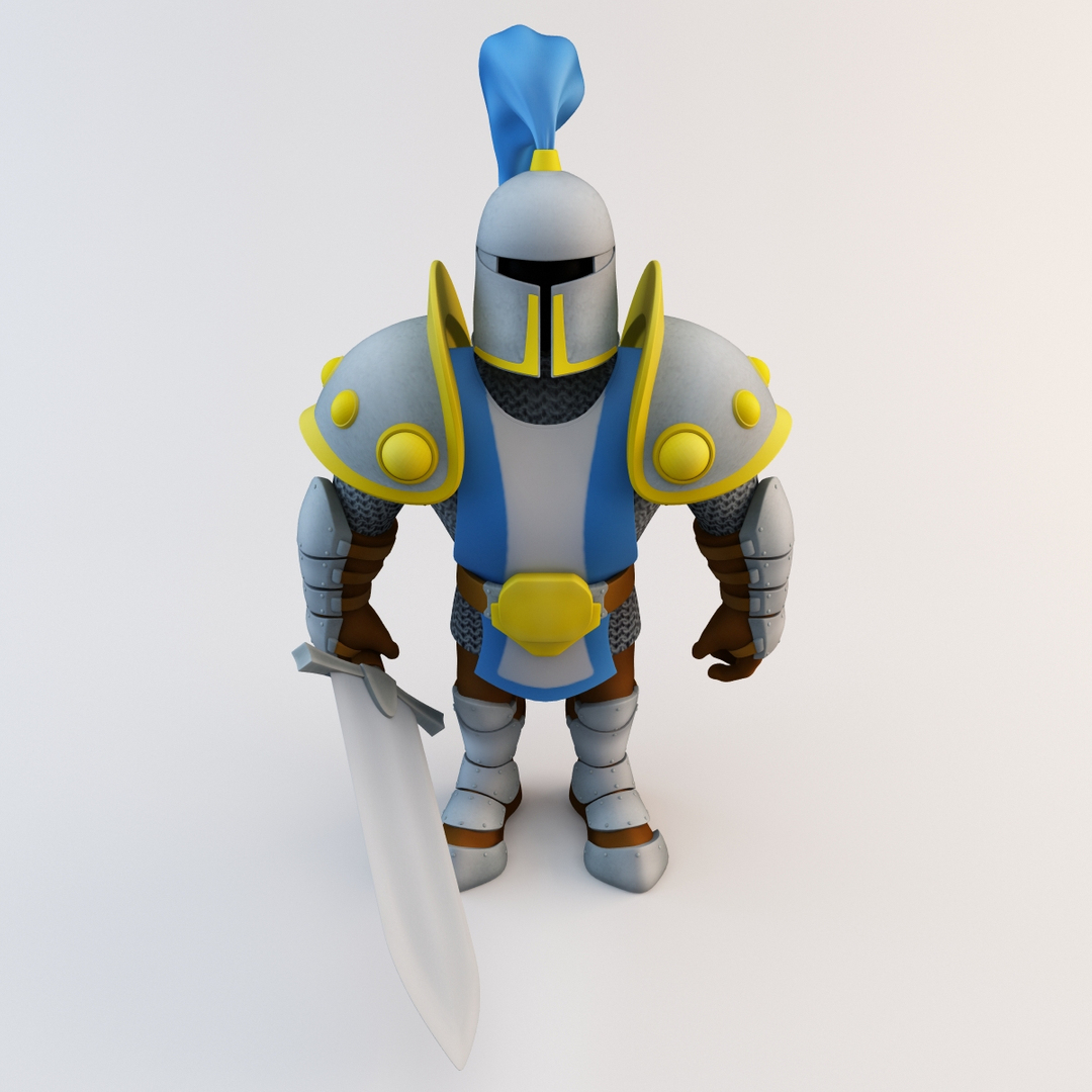 Knight Character Games 3d Model