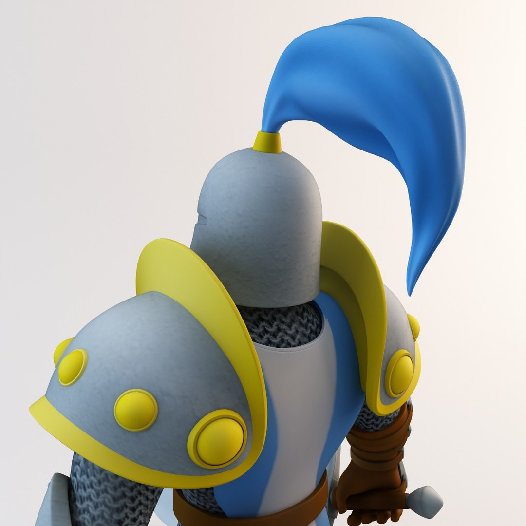 Knight Character Games 3d Model