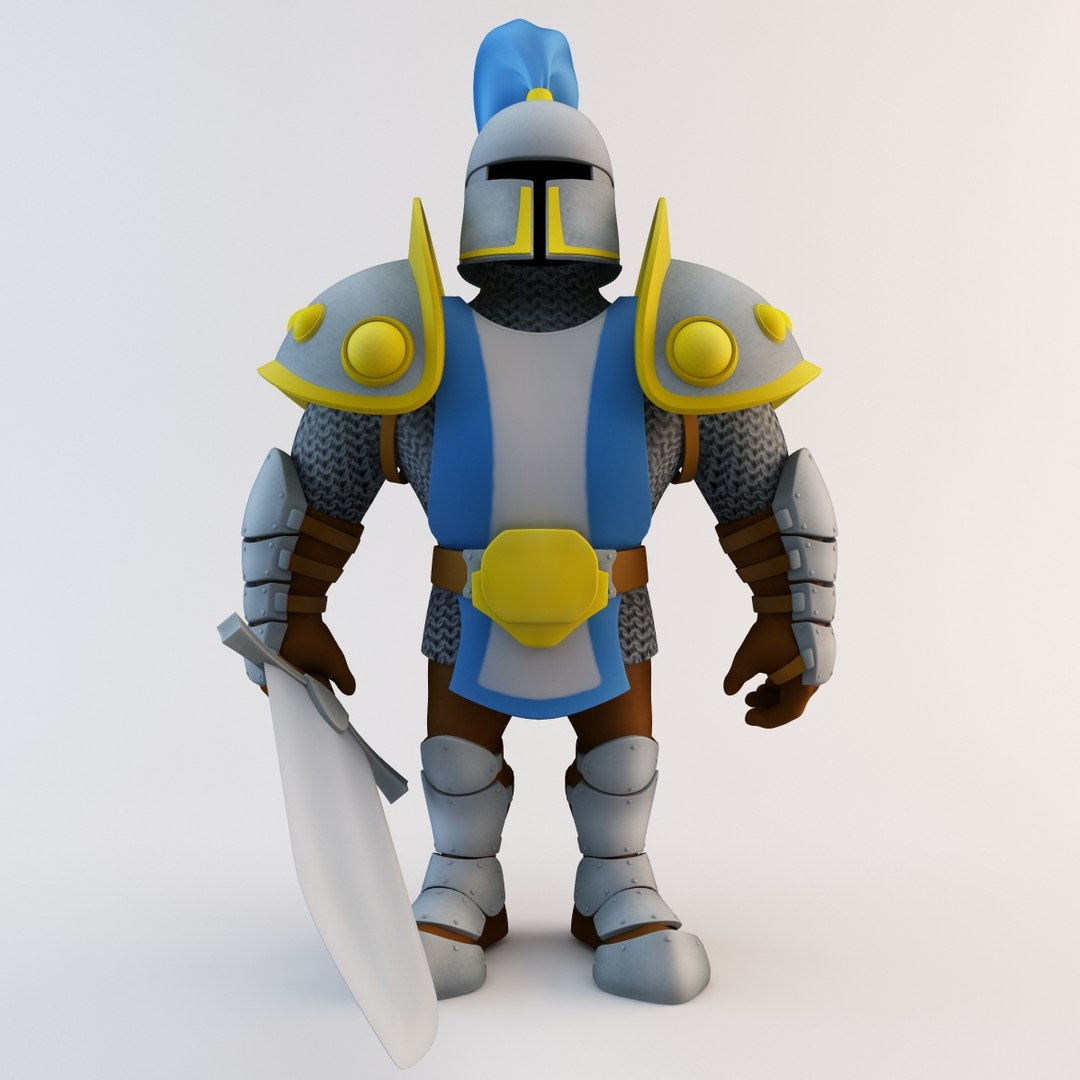 Knight Character Games 3d Model