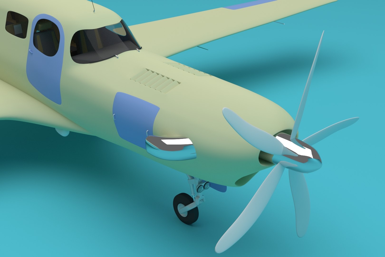 Propeller Plane 3d Obj