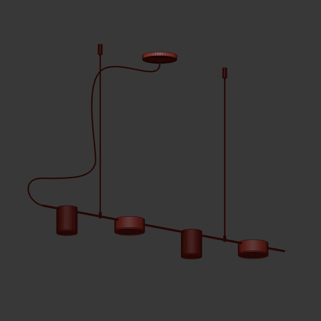 Counterpoint linear led pendant light 3D model - TurboSquid 1607233