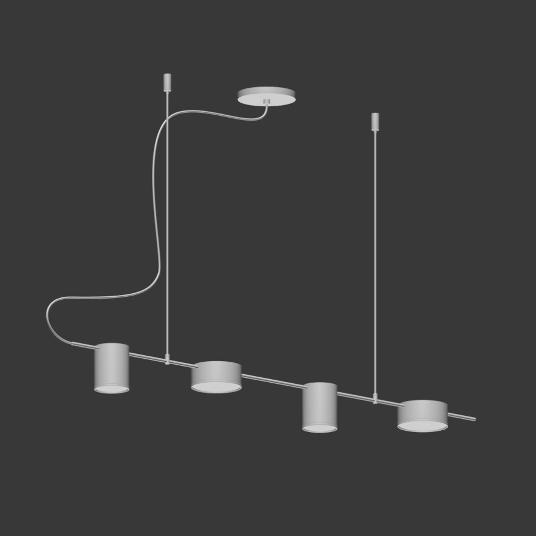 Counterpoint linear led pendant light 3D model - TurboSquid 1607233