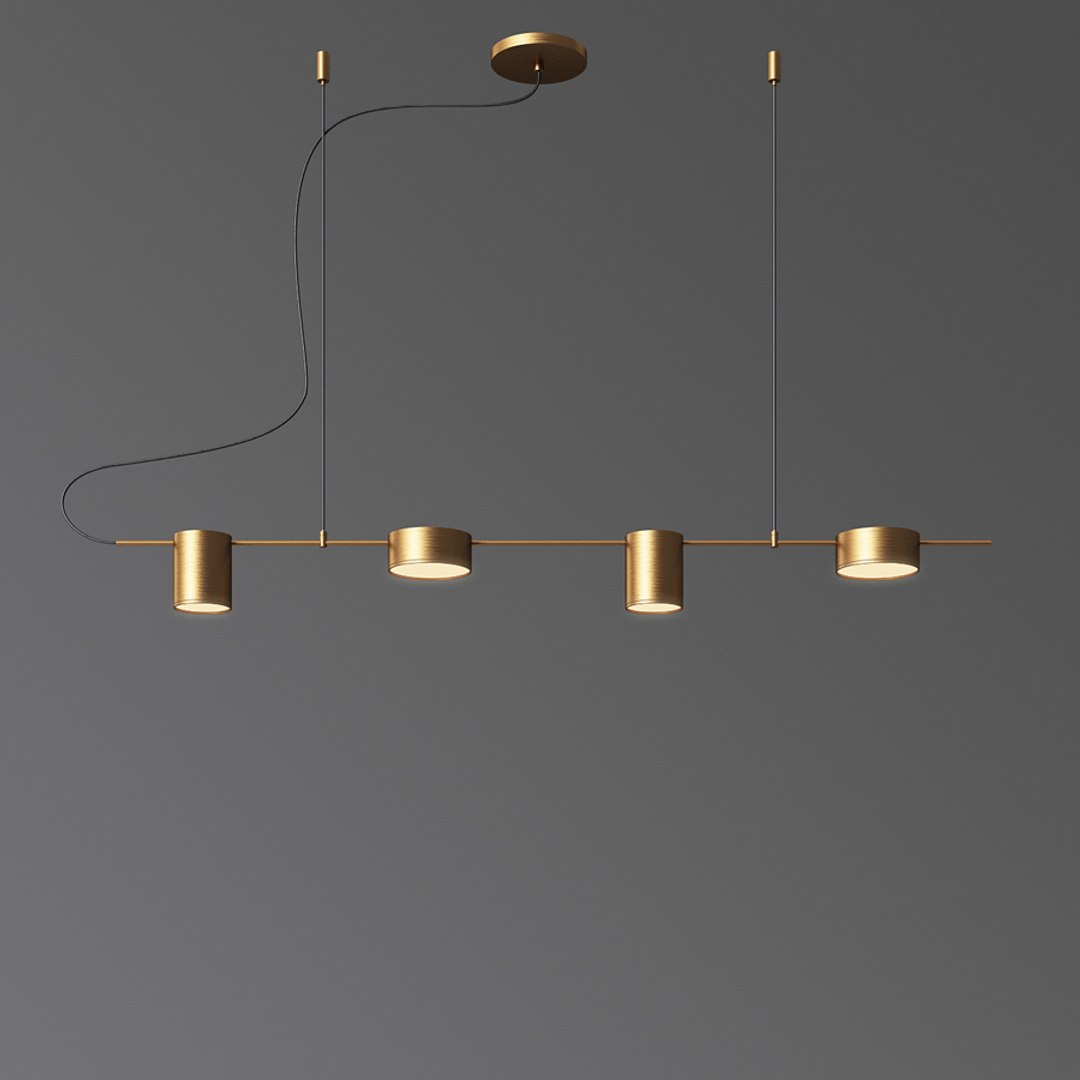 Counterpoint linear led pendant light 3D model - TurboSquid 1607233