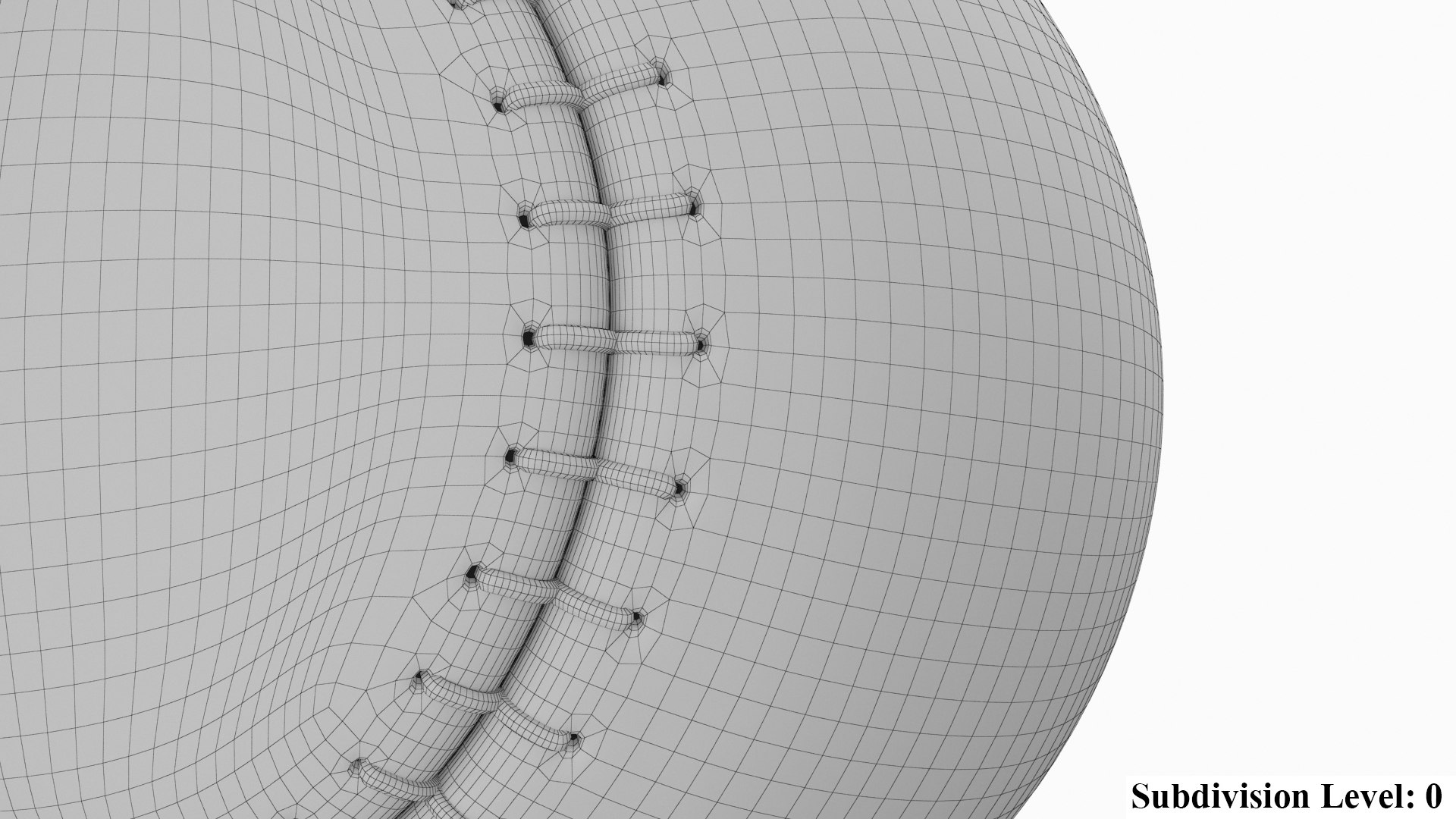 3D Model Real Baseball Ball - TurboSquid 1447930