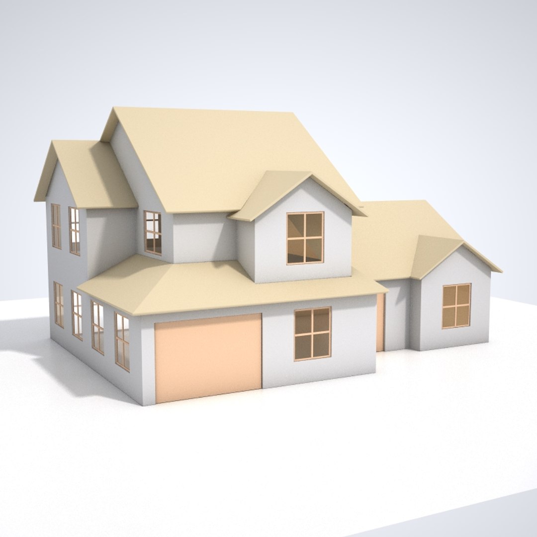 3d model family house