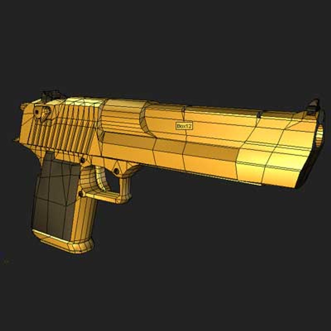 3d model desert eagle gun