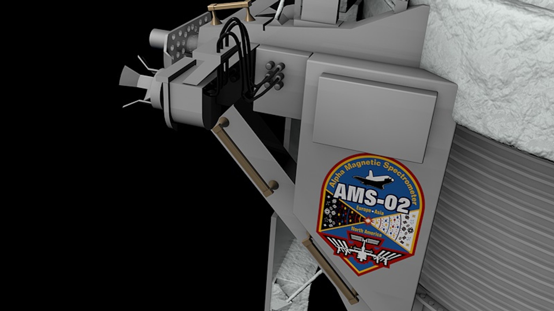 3d Iss Module Alpha Magnetic