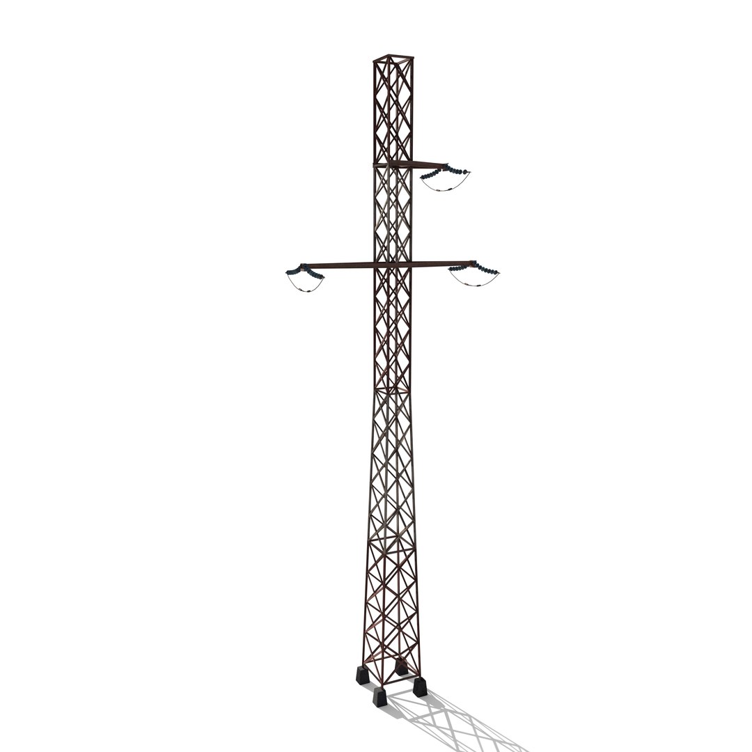 Electricity Pole Model - TurboSquid 1465156