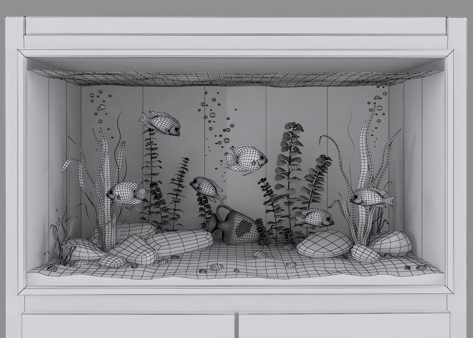 3d Aquarium Fish Tropical Model