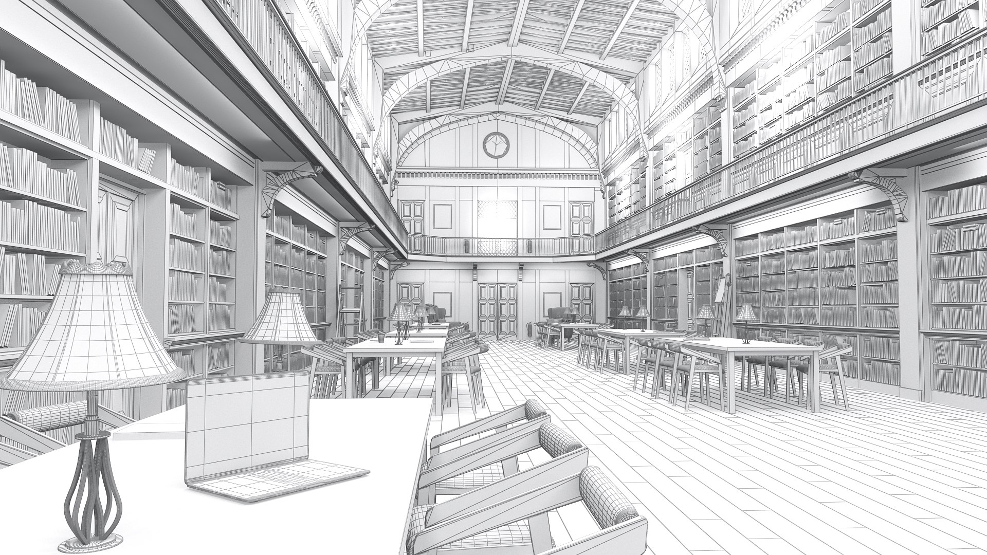 3D model historical library - TurboSquid 1352281