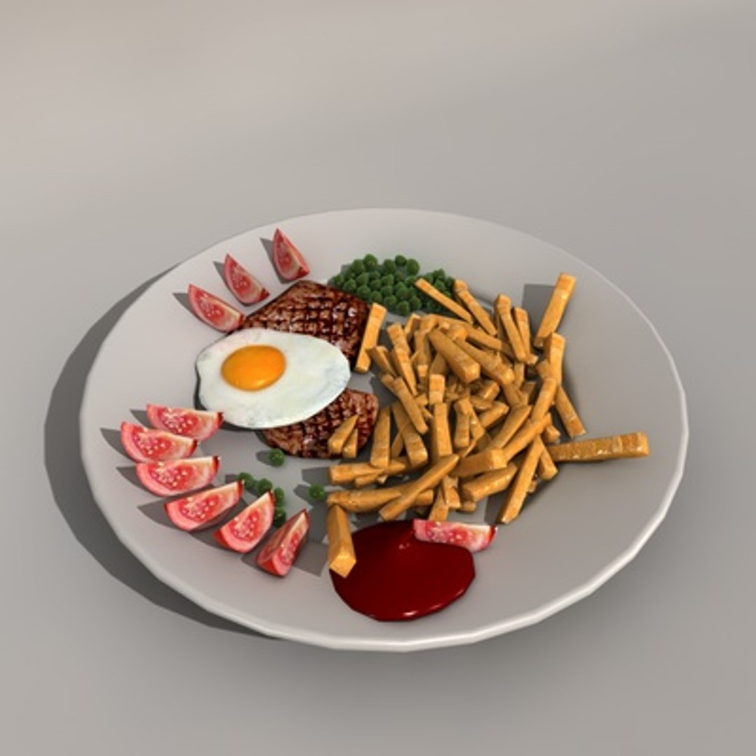 Food Plate Obj