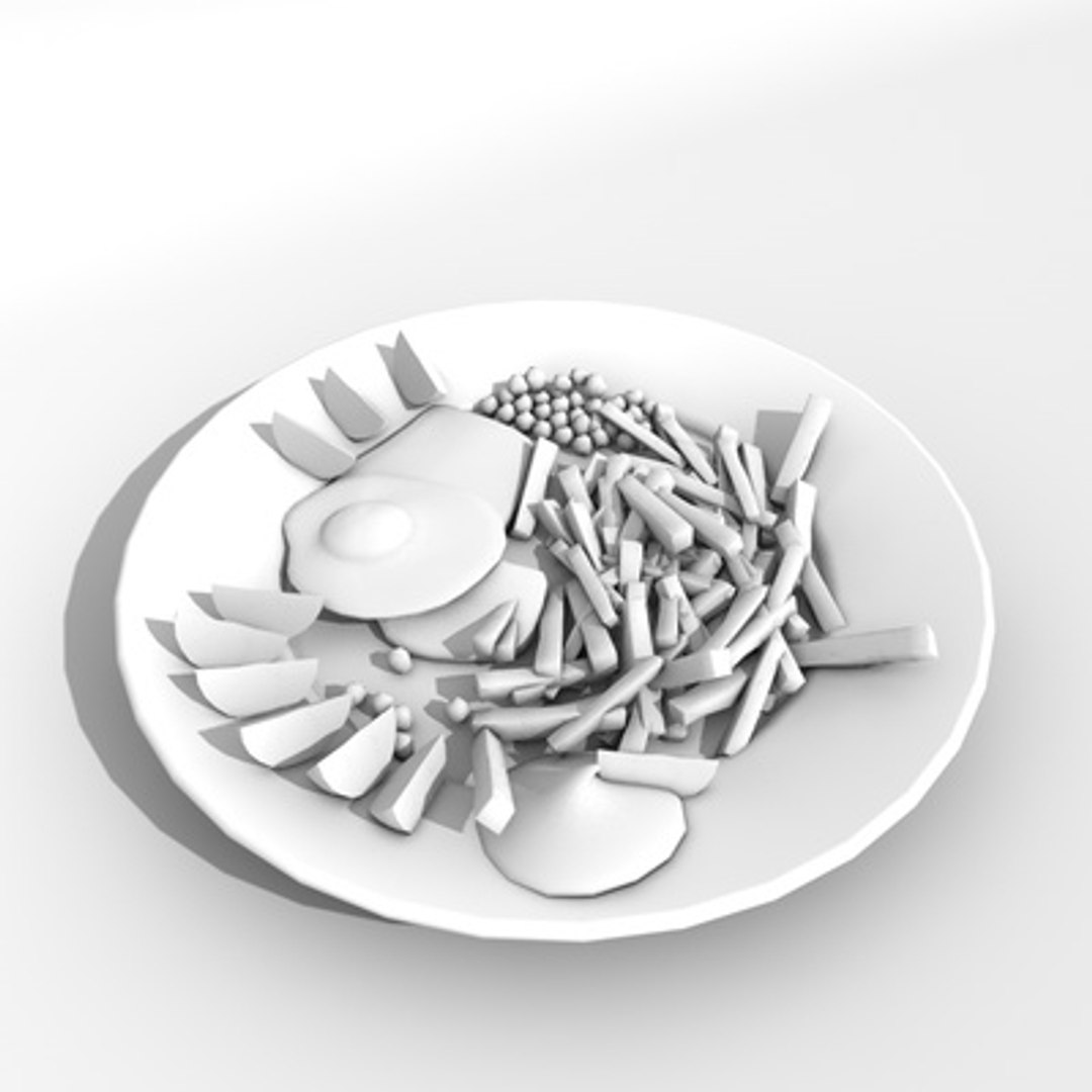 Food Plate Obj