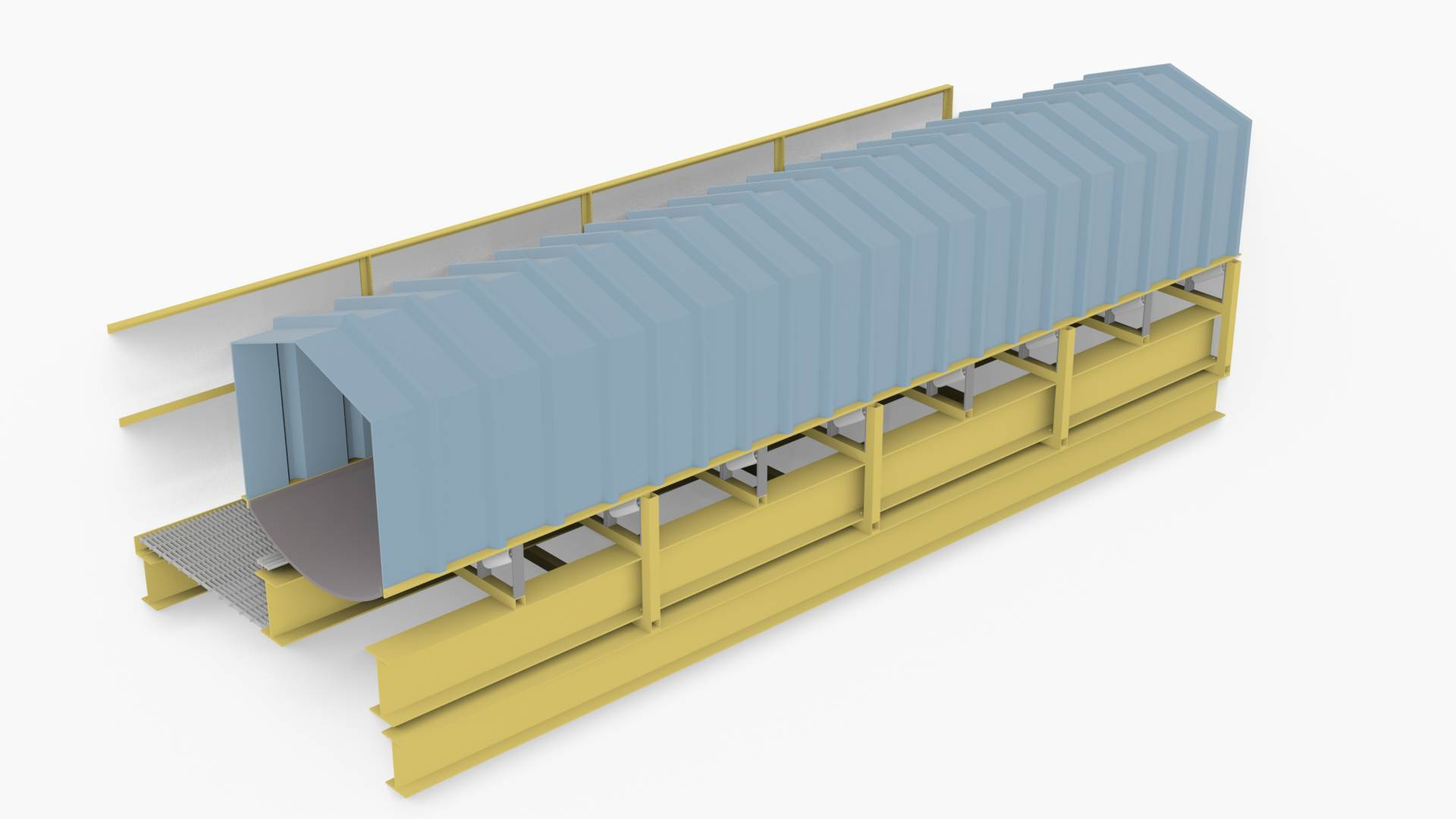 Conveyor Section 3D - TurboSquid 1833363