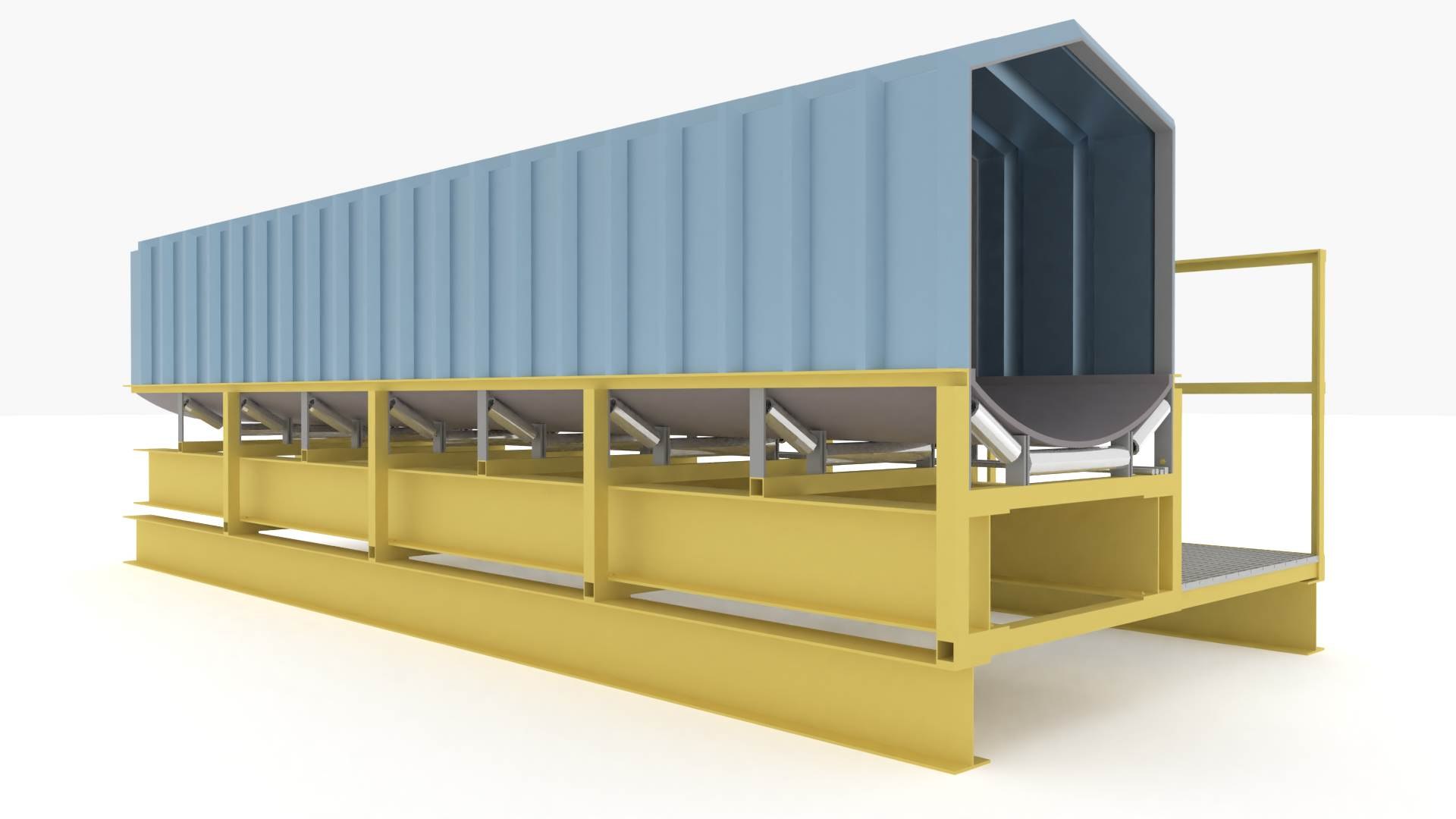 Conveyor Section 3D - TurboSquid 1833363