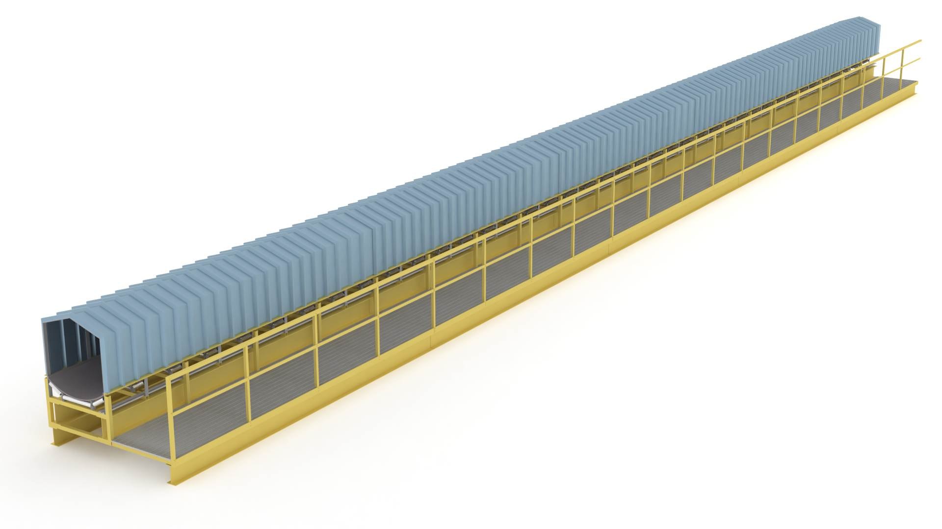 Conveyor Section 3D - TurboSquid 1833363