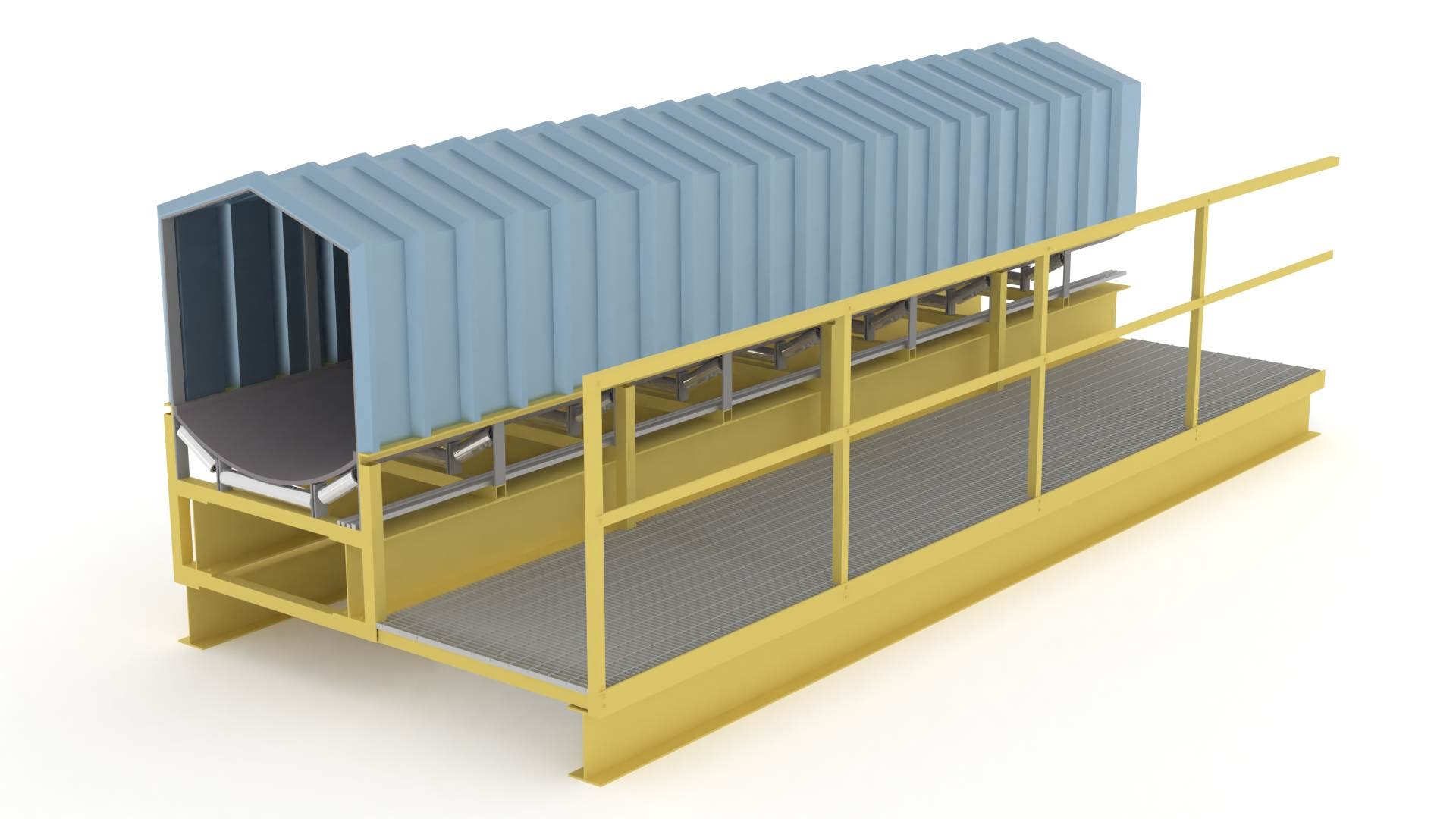 Conveyor Section 3D - TurboSquid 1833363