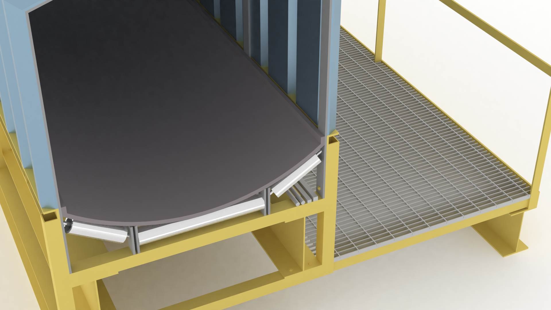 Conveyor Section 3D - TurboSquid 1833363