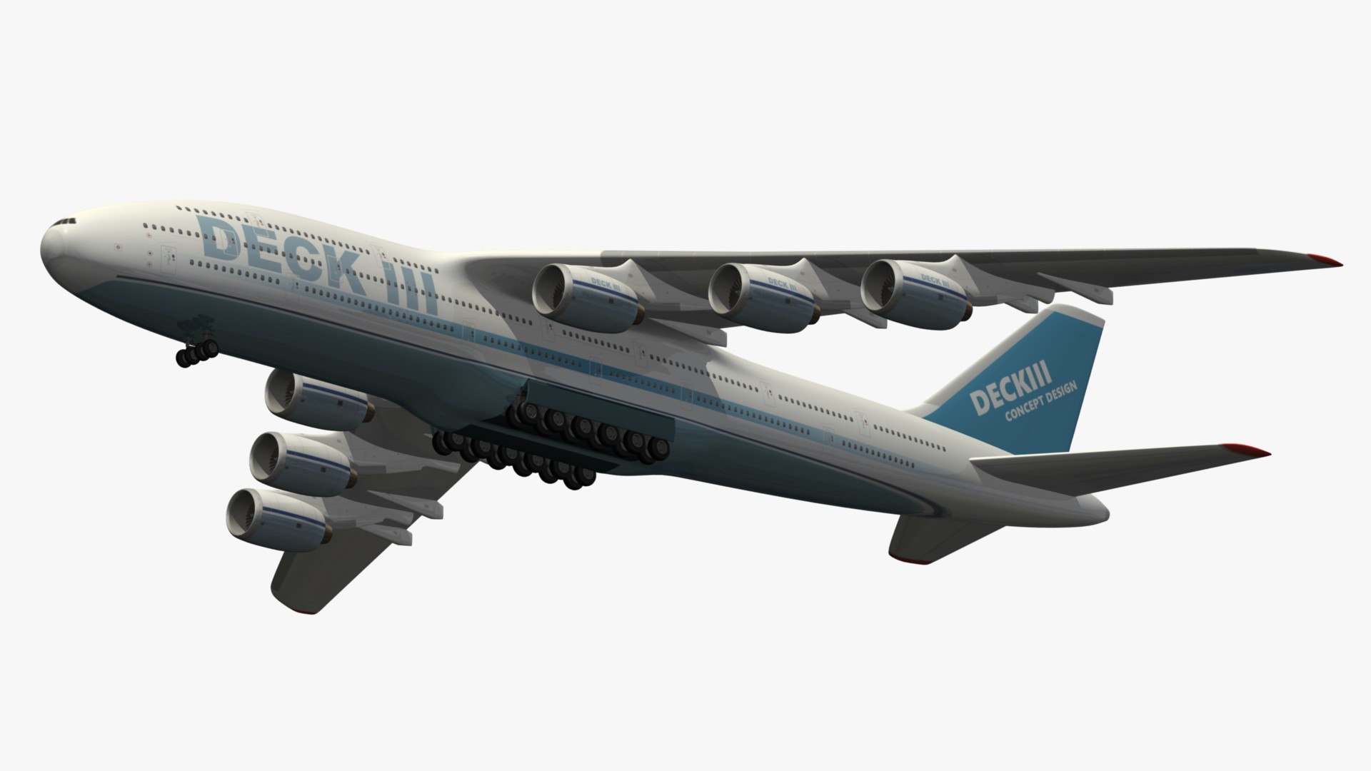 3d Triple Deck Model