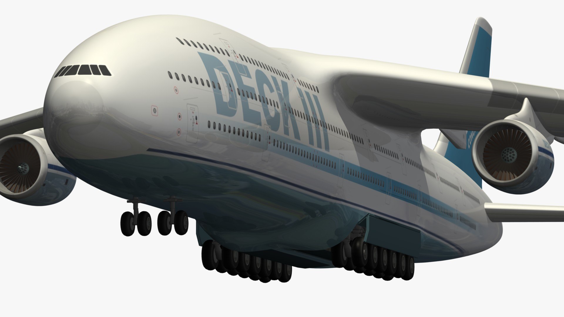 3d Triple Deck Model