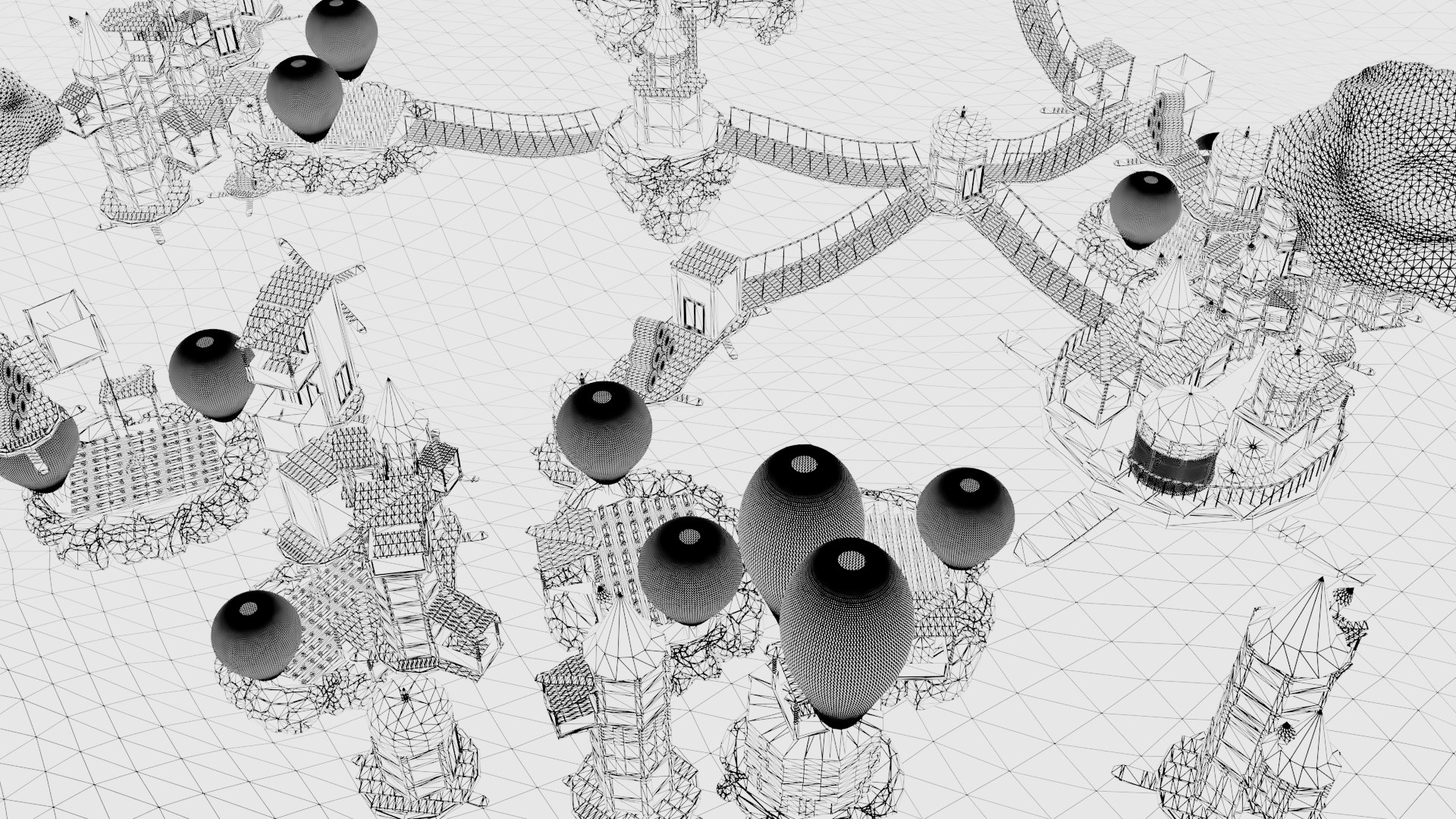 3D Model Medieval Flying City - TurboSquid 1784232