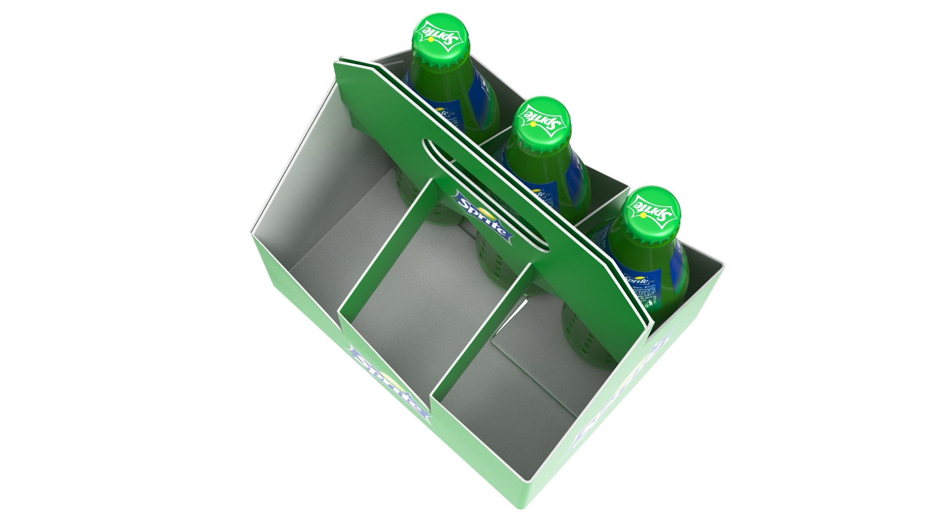3D Sprite Bottles Tray Holder - TurboSquid 1997037