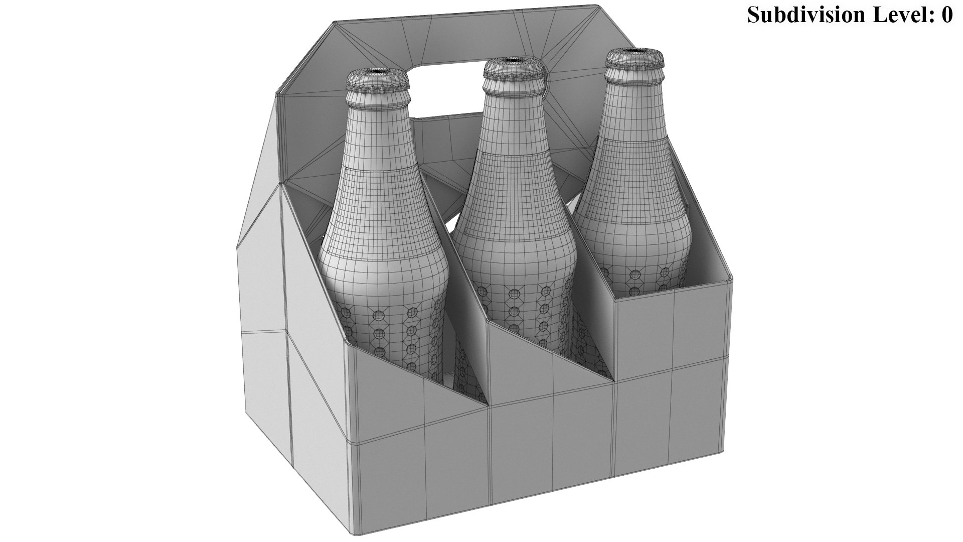 3D Sprite Bottles Tray Holder - TurboSquid 1997037